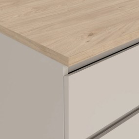 Krémová komoda 154x76x50 cm Naia – Tvilum