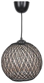Lustr na lanku JUTE 1xE27/60W/230V černá