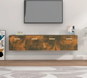 vidaXL Nástěnné skříňky 2 ks 80 x 35 x 36,5 cm kompozitní dřevo [3115648] Barva: Betonová šedá