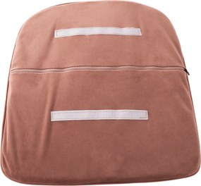 Designové křeslo, růžovohnědou Velvet látka, ZIRKON