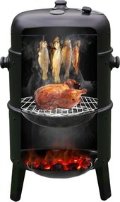Velaco Zahradní gril + udírna na dřevěné uhlí VL12