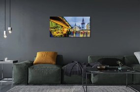 Obraz na skle Německo Old Market prázdniny 120x60 cm