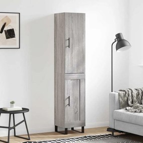 vidaXL Skříň highboard 34,5 x 34 x 180 cm kompozitní dřevo [3199129] Barva: šedá sonoma