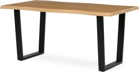 Vikio Jídelní set pro 6 osob 160x90 cm dub noha U černá židle VJS156-6C