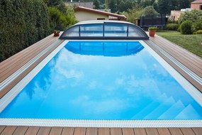 Přelivový bazén QBIG BENEFIT 3 x 7 x 1,5 m - Světle modrý