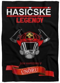 Deka Hasičské legendy - měsíc (Měsíc: 02 - Únor, Podšití beránkem: NE)