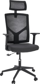 XXXLutz OTOČNÁ ŽIDLE, síťovina, plochá tkanina, černá MID.YOU - Online Only kancelářské židle - 001918048301