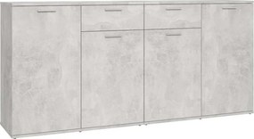 Příborník betonově šedý 160 x 36 x 75 cm kompozitní dřevo 3074931