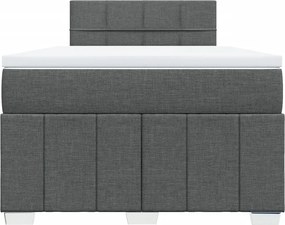 Box spring postel s matrací tmavě šedá 120x200 cm textil 3287036