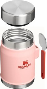 Broskvová termoska na jídlo z nerezové oceli 400 ml Legendary Food Jar + Spork Peach Rose – Stanley