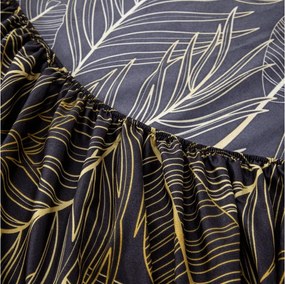 Prostěradlo z mikrovlákna VISATA černé 180x200 cm