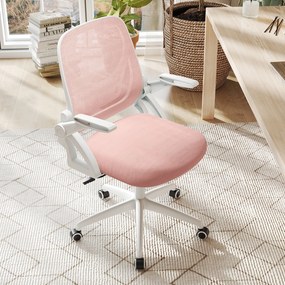 Costway Ergonomická kancelářská židle se sklopnými područkami a houpacím stolem