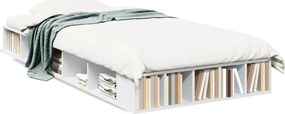 vidaXL Rám postele 90 x 200 cm kompozitní dřevo [3280519] Barva: Bílá