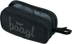 BAAGL Studentský penál etue Black / 23×11x9 cm