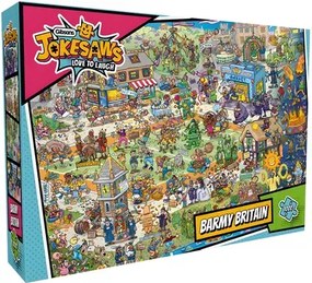 GIBSONS Puzzle Jokesaws: Barmy Britain / 1000 dílků / 68 x 49 cm