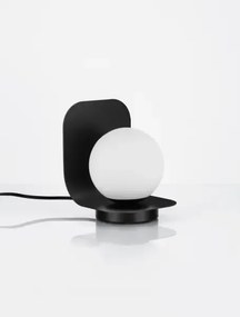 LED černá stolní lampa Kamen