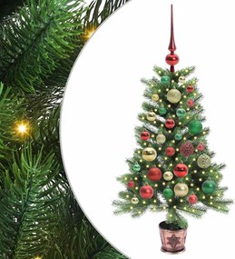 Vánoční stromeček s 150 LED diodami s stojanem Zelená 90 cm PE 3396308