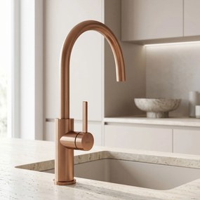 Rea Rivo, vysoká kuchyňská baterie h-365, měděná matná, REA-B9344
