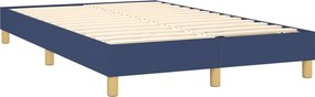 vidaXL Box spring postel s matrací 120x200 cm textil [3140927] Barva: Modrá