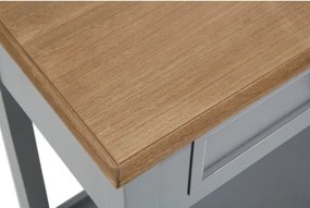 Šedý konzolový stolek z masivu pavlovnie 34,5x99 cm Henley – Premier Housewares