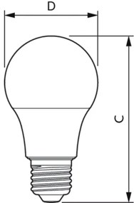 LED žárovka E27 Philips A60 4,9W (40W) neutrální bílá (4000K)