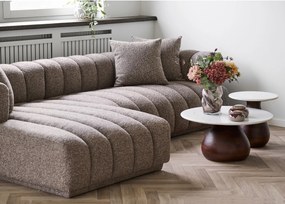 House Nordic Levá rohová pohovka AURORA hnědá 293cm 1301358