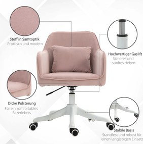 Masážní kancelářská židle Vinsetto Kancelářská židle Otočná židle Vibrační funkce Nastavitelné područky 55x65x79-89cm | Aosom