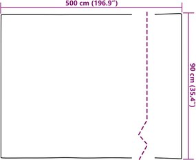 Samolepící tapeta na nábytek zlatá vysoký lesk 500 x 90 cm PVC 326149