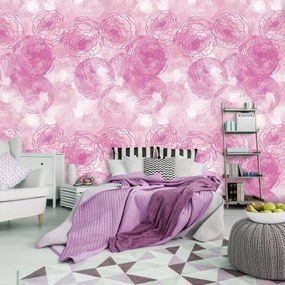 Fototapeta - Růžové květy (152,5x104 cm)