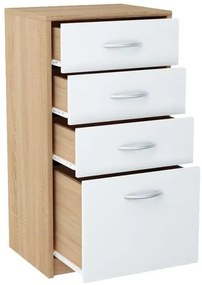 Casarredo Komoda AGNES/HIT 4S dub sonoma/bílá