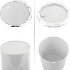 MSV KAMAKA výklopný odpadkový koš 6 L bílý / plast