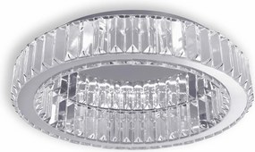 Toolight Toolight, křišťálové stropní svítidlo 50cm, 30W, 4000K, 1401lm, APP1744-C, chromová, OSW-09308