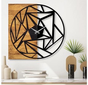 Asir Nástěnné hodiny 60x58 cm 1xAA dřevo/kov 539TNL1136