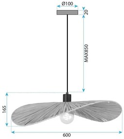 Toolight Závěsné stropní svítidlo BOHO B5 APP1826-1CP