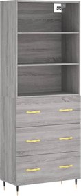 Skříň highboard šedá sonoma 69,5 x 34 x 180 cm kompozitní dřevo 3189363