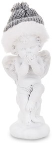 Vánoční figurka anděl s šedou čepičkou 139058