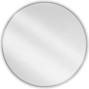 Mexen Loft, kulaté koupelnové zrcadlo 90 cm, barva rámu broušená ocel, 9850-090-090-000-10