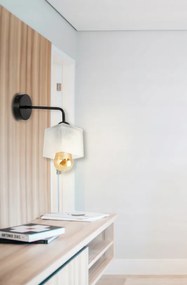Nástěnná lampa 1x E27 LOFT edison LED nad zrcadlové skleněné svítidlo