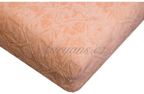 Aaryans žakárové prostěradlo meruňkové Rozměry: 160x200 cm