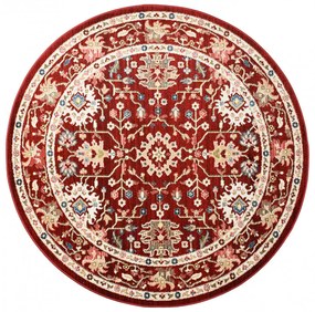 Kusový koberec Hakim bordó 2 kruh 170x170cm