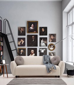 Hanah Home Třímístná pohovka EDDY bílá 560ARE1347