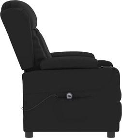 Elektrické polohovací křeslo černé umělá kůže 3098801