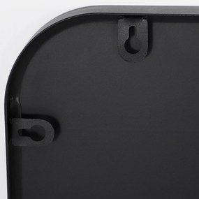 Nástěnné zrcadlo HOMCOM 50x70 cm - Dekorativní zrcadlo s kovovým rámem a snadnou instalací pomocí háčku do obývacího pokoje, předsíně a chodby