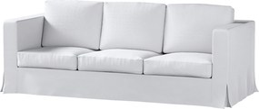 Potah na pohovku IKEA  Karlanda 3-místná nerozkládací, dlouhý barva bílá látka pletený vzor