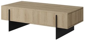 Konferenční stolek Larena - dub piškotový / černá