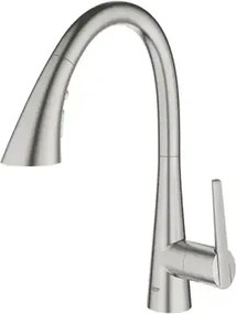 Grohe - Dřezová baterie s výsuvnou sprškou, supersteel