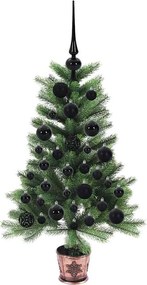 Vánoční stromeček s 150 LED diodami s stojanem Zelená 90 cm PE 3396301