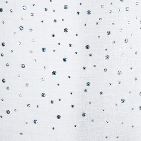 ZÁCLONA NA KROUŽCÍCH MADÍ 140X250 CM BÍLÁ