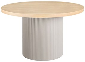 House Nordic Jídelní stůl SOLVA pískový ø120 cm