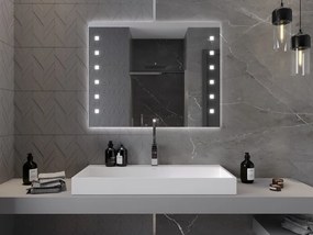 Mexen Ner, LED koupelnové zrcadlo s podsvícením 100x80 cm, 6000K, ochrana proti zamlžování, 9809-100-080-611-00
